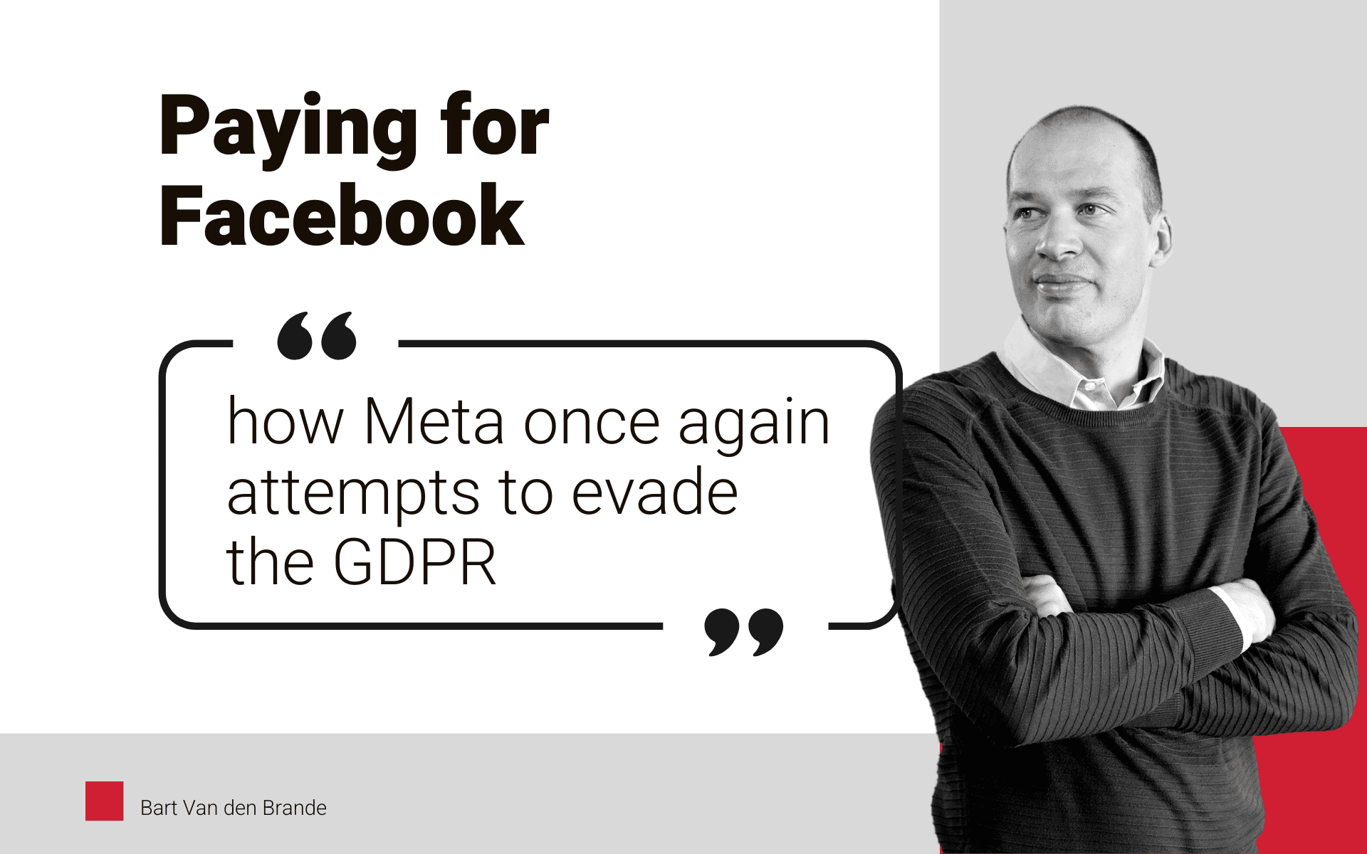 Paying for Facebook, Meta is once again playing with GDPR